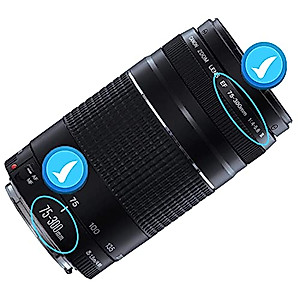 58mm Lens Cap Compatible for Canon EF 75-300mm f/4-5.6 III,EF 75-300mm f/4-5.6 III USM Lens,HUIPUXIANG[2 Pack]