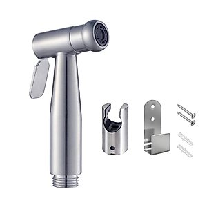 Handheld Bidet Sprayer,Bidet Sprayer Toilet Sprayer/Hand-held Stainless Steel Sprayer with Hook, Easy to Install, for Personal Hygiene and Bedpan WC Sprayer
