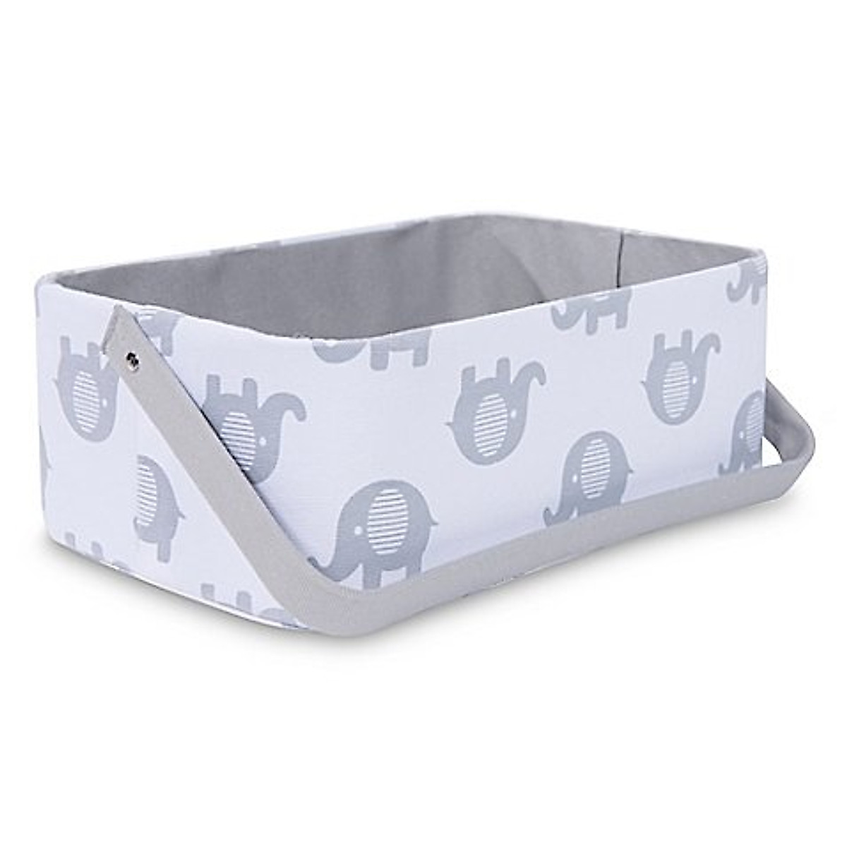 Taylor Madison Designs Elle Diaper Caddy in White/Grey