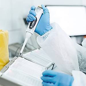 SwiftGrip Disposable Nitrile Exam Gloves, 3-mil, Blue, Nitrile Gloves Disposable Latex Free, Medical Gloves, Cleaning Gloves, Food-Safe Rubber Gloves, Powder Free, Non-Sterile, 100-ct Box (Medium)