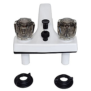 Valterra Phoenix Faucets PF212242 Dual Handle 4" Bathroom Diverter Faucet - White