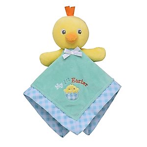 Magic Years Plush Snuggle Buddy Blanket and Toy Rattle (My First Easter, Chick)