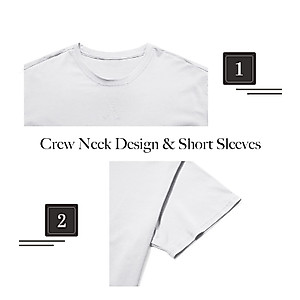 LETAOTAO Mens Big and Tall Shirts Hipster Slim Fit T-Shirts Longline Drop Cut Gym Muscle Tee