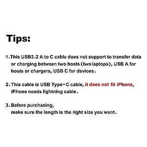 CableCreation USB C to USB A Cable 5FT, USB C to USB 3.1 USB 3.2 Gen2 10Gbps USB A to C Data Cable, Android Auto Cable 3A for USB C External SSD MacBook Pro iPad,Galaxy S23, etc,1.5m Gray