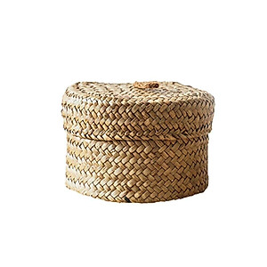 Basket Sticky Rice Storage Box with Lid Craft Handmade cookware Snack Gift kitchenware