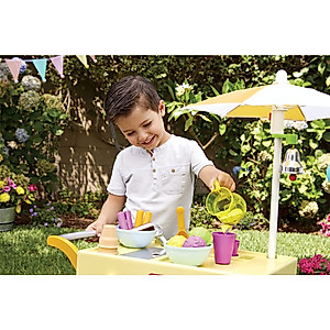 Little Tikes 2-in-1 Lemonade and Ice Cream Stand with 25 Accessories and Chalkboard For Kids Ages 2 plus