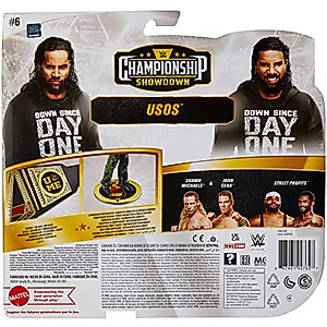 WWE Mattel ​MATTEL Jimmy and Jey USO Championship Showdown 2 Pack 6 in Action Figures High Flyers Battle Pack for Ages 6 Years Old and Up​