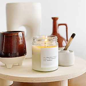 Homerove 8oz Clear Round Glass Jars with Black Lids, Empty Cosmetic Containers for Beauty Products(Set of 12 Pack and Attached with Labels and Spoons)