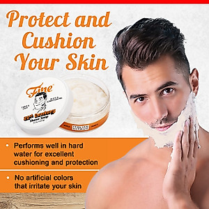 Mr. Fine 21C Men’s Shaving Soap, Builds Thick & Easy Lather, Protects From Razor Burn & Irritation, No Artificial Colors, Made In Italy, 5oz. (150ml), Italian Citrus