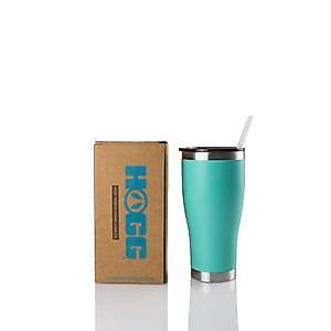 Hogg Modern Curve 30 oz Tumbler - Mint, Powder Coated Tumbler, Bulk Tumblers with Lids and Straws, Engravable Blanks, Powder Coated Tumblers for Laser Engraving, Etching, Vinyl, DIY