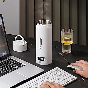 Portable Electric Kettle for Travel, Small Mini 500 ml Portable Electric Tea Coffee Kettle Hot Water Boiler for Camping Travel, 4 Temperature Controls, Auto Shut Off & Boil Dry Protection, BPA Free