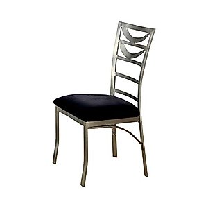 Benjara Benzara , Set of Two, Black Roxo Contemporary Side Chair,
