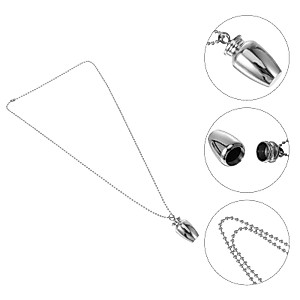 Kisangel Tooth Keepsake Necklace Tooth Fairy Box Baby Teeth Holder Necklace Kids Tooth Box Keepsake Deciduous Souvenir Box First Lost Teeth Hair Holder