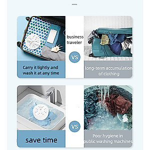 Mini Washing Machine High Power Portable Washer Ultrasonic Turbo with USB Laundry Artifact Dorm Travel Business (1)