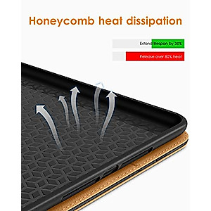 DTTO for iPad Mini 5th Generation 2019 Case, [Noble Series] Leather Folio Cover Case with Apple Pencil Holder for iPad Mini 5 2019 [Auto Sleep/Wake], Black