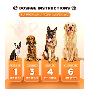 Yumlas 180 Counts Calming Chews for Dogs Anxiety Relief, Dog Calming Chews with Potent Effect in 30 Mins & Last for 12 Hrs, Hypoallergenic Dog Calming Treats for All Breeds, Sizes, Ages (Duck Flavor)