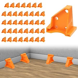 yeesport 40 Pcs Flooring Spacers, Laminate Wood Flooring Tool Kit with 1/4" & 1/2" Gap, Floor Installation Tools for Wood, Vinyl Plank, Hardwood, Bamboo, LVT, Subfloor Panels