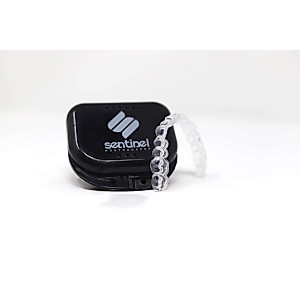SENTINEL MOUTHGUARDS Custom Night Guard for Lower Teeth | Protects Against Teeth Grinding and Jaw Clenching | Thin, Hard, Non-Flexible, Safest Materials BPA Free | Perfect for Daytime Use