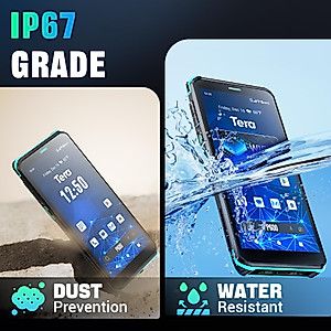 Tera Android 11 Barcode Scanner PDA: with Pistol Grip Wi-Fi 6 Ready Handheld Mobile Computer 6” Full Screen Qualcomm CPU HS7 Scan Engine IP67 Rating 4+64 GB QC 3.0 Fast Charge Inventory Scanner P600