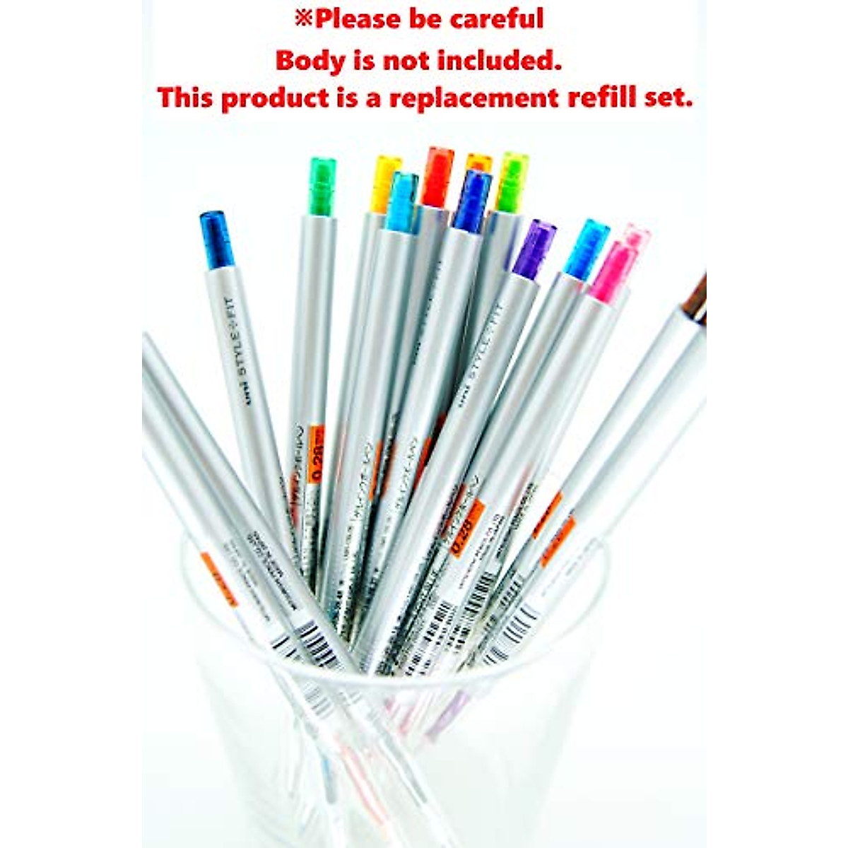 Signo Gel Ink Refills for Style Fit Gel Multi Pen 0.5mm 10 Color Ink, Sticky Notes Value Set