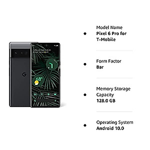 Google - Pixel 6 Pro - 128GB - Stormy Black - T-Mobile (Renewed)
