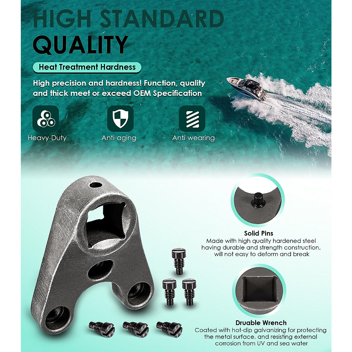 Trim Tilt Pin Wrench Set MT0004 & MT0006 & MT0009 Remove Trim/Tilt Caps on Hydraulic Cylinders for Yamaha Suzuki Johnson Evinrude Honda Outboards