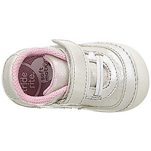 Stride Rite baby girls Soft Motion Jazzy Sneaker, Champagne, 3.5 Infant US