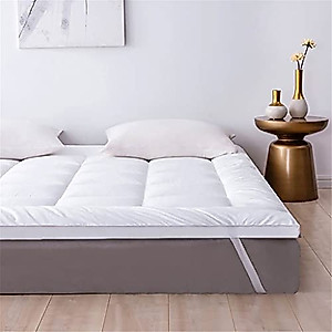 ZPZFDC Hotel Down Velvet Mattresses Thicken Keep Warm Tatami Foldable Mattress Help Sleep King Queen Size (Color : OneColor, Size : 150x200cm(59x79in))