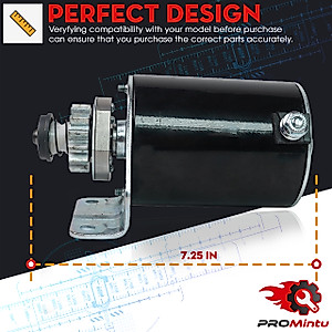 PROMintu 14 Tooth Starter Motor Replaces for 42 inch Craftsman LT1000 LT2000 LT3000 YT3000 DYT4000 Riding Lawn Mower Tractors with Briggs Stratton Intek 17HP 17.5HP 18HP 18.5HP 19HP 19.5HP 20HP
