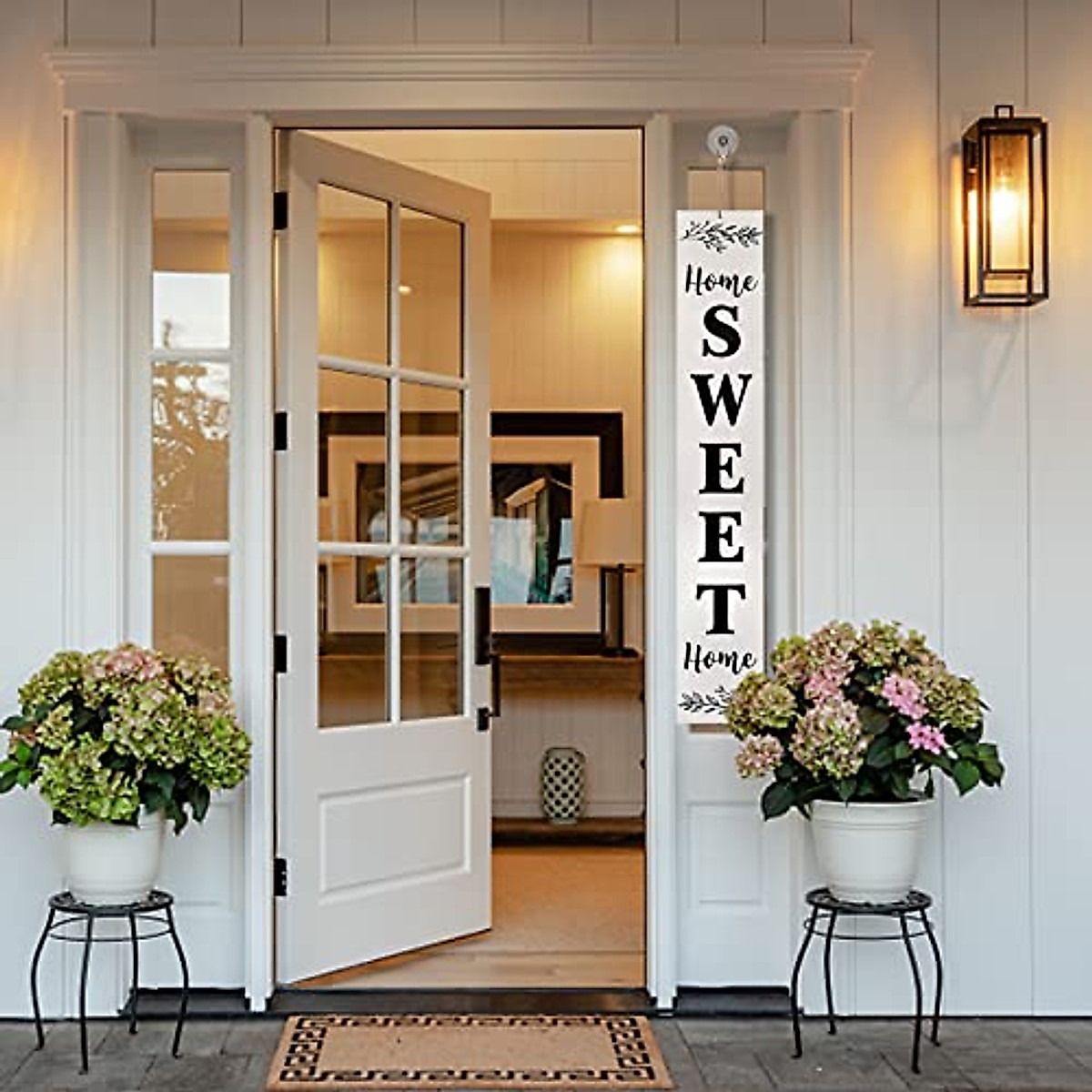 4.75 Ft Welcome Sign for Front Door-Vertical Welcome Home Sign -Yard Porch Sign for Front Door Decorations and Best House Warming Gifts