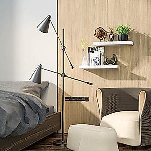 Love-KANKEI Floating Shelves, Rustic Wood Wall Shelves Bundle (Contain 2 Items)