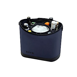 RovR KeepR Soft Cooler - Ultimate Outdoor Companion for Beach, Picnic Bag, Outdoor Party with IceR Ice Bucket - Blue KeepR with Green IceR