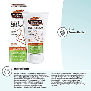 Palmer's Cocoa Butter Formula Bust Cream for Pregnancy Skin Care with Vitamin E, 4.4 oz. (Pack of 3)