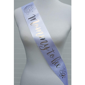 Amy's Bubbling Boutique, Inc. Honey Bee Baby Shower Sash Mommy to Be Honeycomb Bumble for White & Gold with Rhinestone Pin Gender Reveal