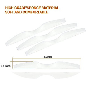 Sponge Anti-Fog Nose Bridge Pads Seal Nose Cushion Memory Foam Nose Pads Self-Adhesive Protection Strip Nose Pad for Mask 50 PCS Black