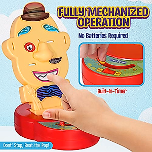 PlayRoute Funny Face Pop Up Game | Fun Board Game for Kids Ages 4-6-8 and up | Preschool Game & Family Game for Kids Girls and Boys | Single or Multi Player Pop Up Toy