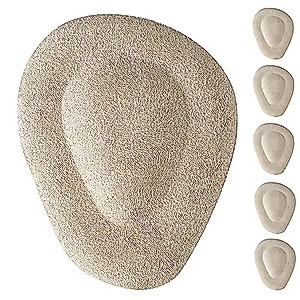 Metatarsal Pads 6 Pcs, Fleece Surface Gel Foot Pad for Women Men, Forefoot Pads Foot Cushion Ball of Foot Cushion for Foot Pain Relief