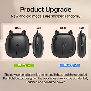 Safe Sound Personal Alarm,3 Pack130 dB Loud Siren Song Emergency Self-Defense Security Alarm Keychain with LED Light, Personal Sound Safety Siren for Women, Men, Children, Elderly (Black/Purple/Green)