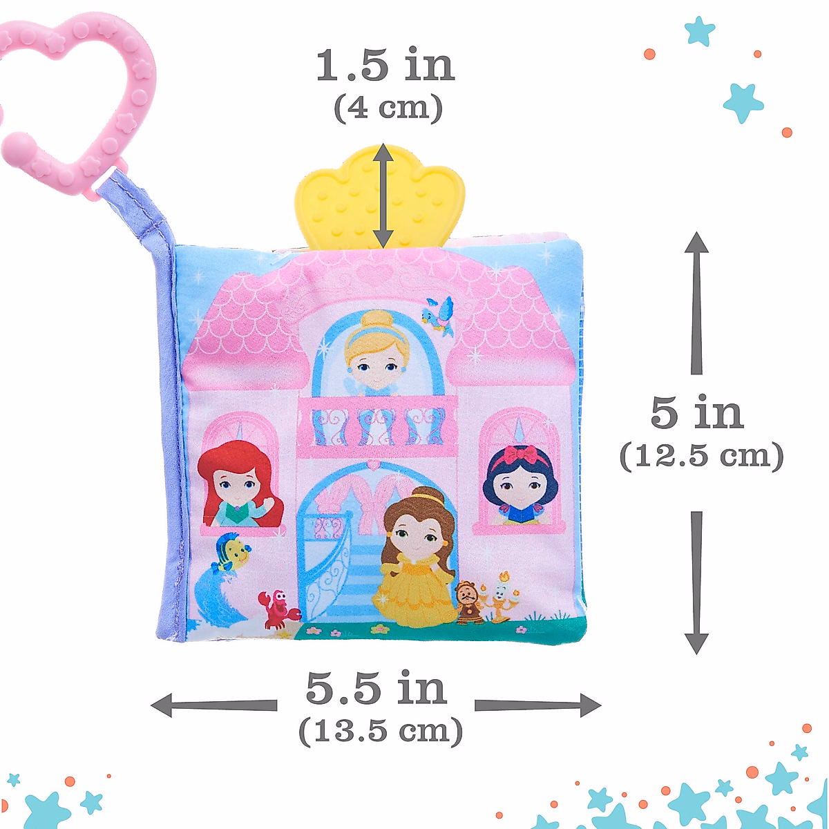 Disney Baby Princess Soft Book for Babies, 5x6x1 Inch