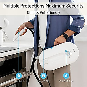 DAYOO Handheld Steam Cleaner - 10s Fast Heating to 221°F, Multifunctional Whole-house Steamer with Food-grade Nozzle for Baby and Pet, Powerful Steam Machine for Cleaning Home Use Hard Floor Car Auto Detailing Garage Grout Tiles Bathroom Upholstery, Wallp