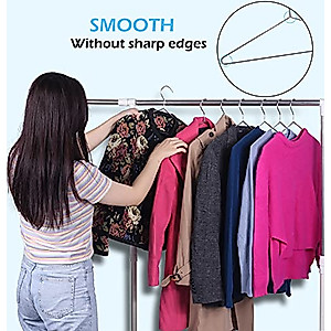 MISSLO 1 Pack Clothing Rack + 20 Pack Metal Hangers