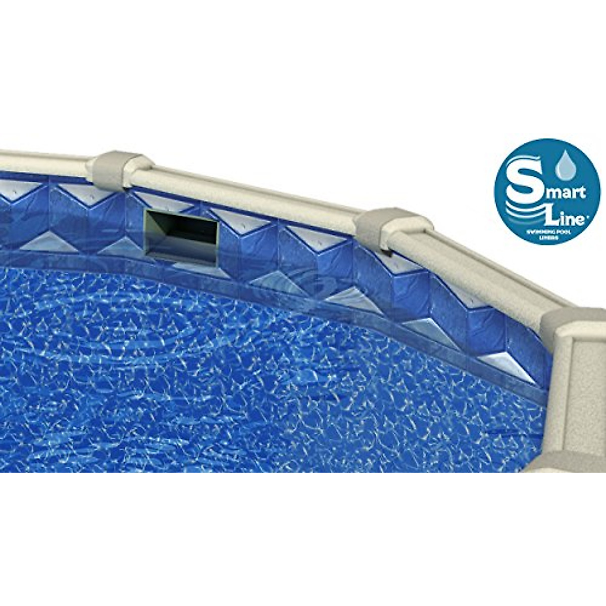 Smartline Tuscan 27-Foot Round Pool Liner | UniBead Style | 52-Inch Wall Height | 25 Gauge Virgin Vinyl Material | Designed for Steel Sided Above-Ground Swimming Pools | Universal Gasket Kit Included