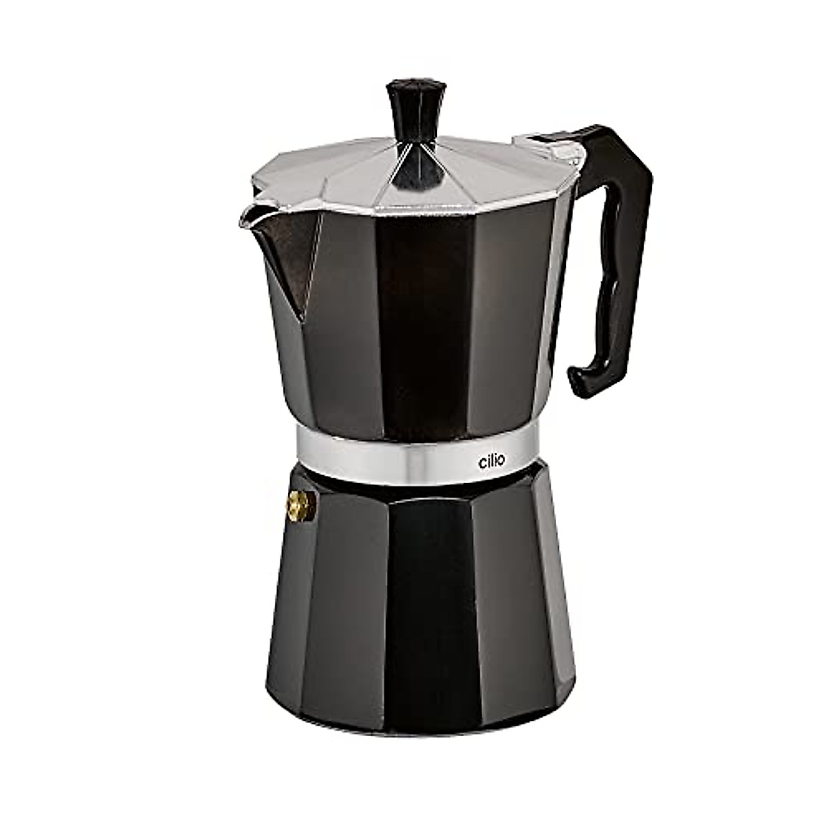 Cilio Classico Stovetop Espresso Maker, Black, 15 Ounce