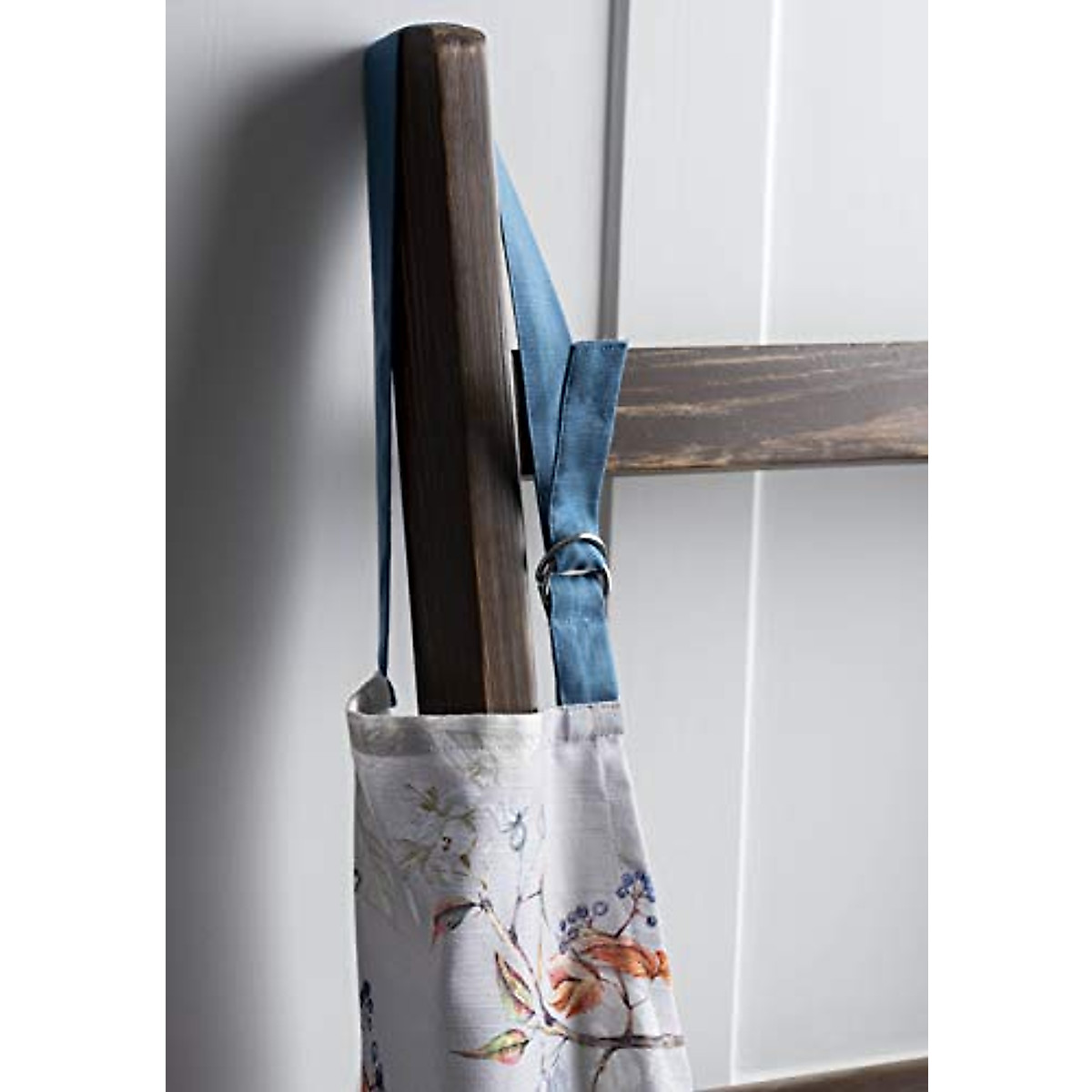 Maison d' Hermine Apron 100% Cotton 1 Piece Adjustable Neck Strap Apron with Center Pocket & Long Ties for Mothers Day Gifts, Chef, Women & Men, Equinoxe (Grey) - Thanksgiving/Christmas(27.50"x31.50")