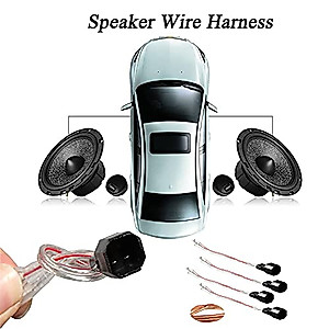 RED WOLF Car Speaker Wiring Harness Adapter Connector Compatible with Ford 1998-2014, Lincoln 2003-2011, Mercury 2000-2010, Mazda 1998-2011 Vehicles Install Aftermarket Door Speaker Wire Cable Plug