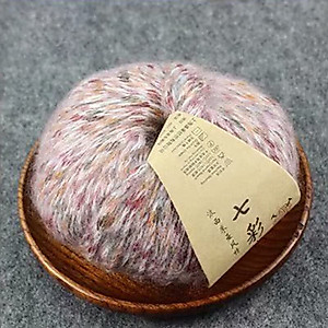 50g/Ball Soft Yarn Warm Colorful Thick Yarn Alpaca Wool Hand Knitting Scarf Needle DIY Cotton Crochet Thread (Color : 4)
