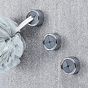 3pcs Adhesive Tea Towel Holders Hooks Round Wall Mount Hook for Bathroom, Kitchen and Home, No Drilling Required