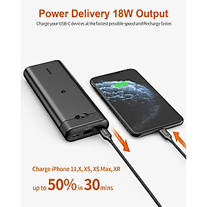 AIDEAZ Wireless Power Bank Portable Charger, USB-C 20000mah Battery Pack Fast Charging with LCD Display, Powerful Portable Charger compatible with iPhone12 Mini/12/12 Pro/12 Pro Max/11 Pro/XS and More