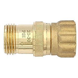 25 psi Water Pressure Reducer Regulator for Drip Irrigation System, 3/4 inch Hose Thread, 150 psi Max Inlet Pressure, Lead-free Brass