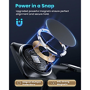 3-in-1 Foldable Charger Stand for MagSafe: JoyGeek Wireless Charging Station for iPhone 15/14/13/12 Pro Max Plus Mini, Magnetic Mag-Safe Dock for Apple Watch Ultra/SE/9/8/7/6/5/4/3/2, Air Pods Pro/3/2